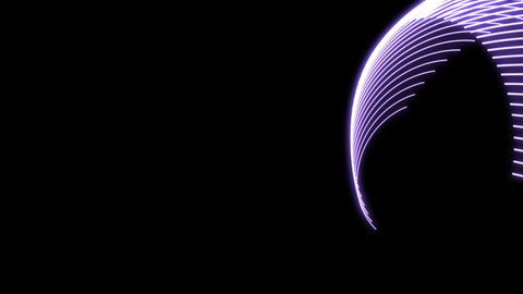 3d Streamline Geometries Drawing Purple Vj Stock Footage Video (100% ...