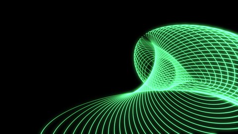 3d Streamline Green Vj Loop 03 Stock Footage Video (100% Royalty-free ...