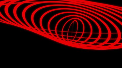 3d Streamline Drawing Red Vj Loop Stock Footage Video (100% Royalty ...