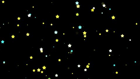 Twinkling Starshaped Loop Animation Background Stock Footage Video (100 ...