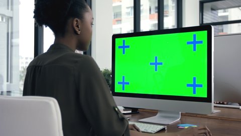 Green Screen Mockup Tracking Markers Business Stock Footage Video (100% ...