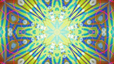 Psychedelic Sacred Geometry Infinite Kaleidoscope Visual Stock Footage ...