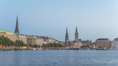 Hamburg Germany Time Lapse 4k City Stock Footage Video (100% Royalty ...
