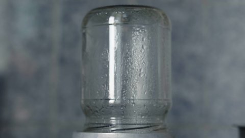 Closeup Condensate Droplets Drain Inside Can Stock Footage Video (100% ...