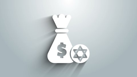 White Jewish Money Bag Star David Stock Footage Video (100% Royalty ...