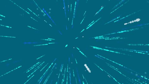 Animation Light Trails Icons Over Blue Stock Footage Video (100% ...