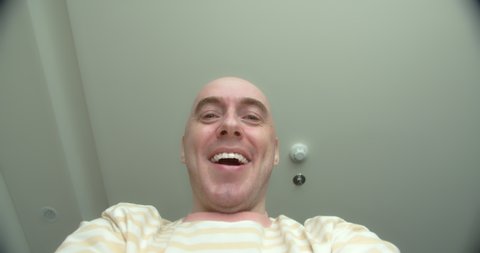 Happy Man Dad Receives Gift Surprise Stock Footage Video (100% Royalty ...