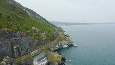 Aerial View Bray Head Cliffs People Stock Footage Video (100% Royalty ...