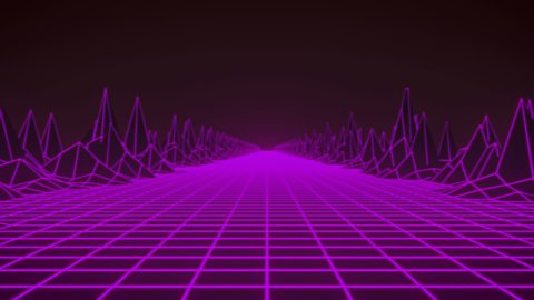 Animation Colourful Moving Graphics On Digital Stock Footage Video (100 ...