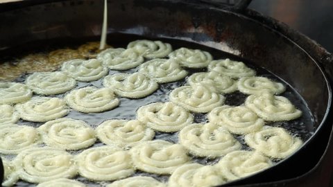 Indian Dhaba Halwai Making Jalebi Known Stock Footage Video (100% ...