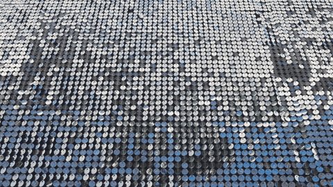 Abstract Background Flickering Metallic Plastic Particles Stock Footage ...