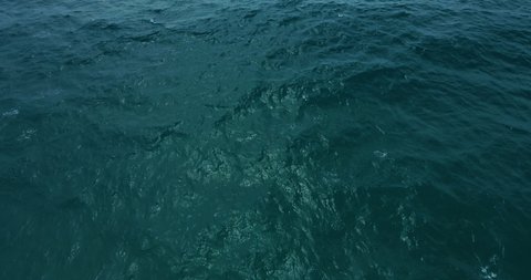 Aerial View Topdown View Blue Ocean Stock Footage Video (100% Royalty ...