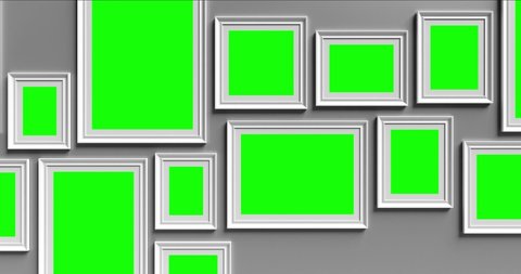 Looped Image Frame Gallery Template Smooth Stock Footage Video (100% ...