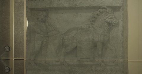 Ancient Roman Stone Sculptures Night Stock Footage Video (100% Royalty ...