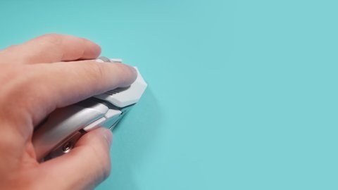 Fingers Clicking Mouse Stock Footage Video (100% Royalty-free ...