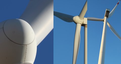 Wind Turbine Windpowered Electrical Generators Kinetic Stock Footage ...