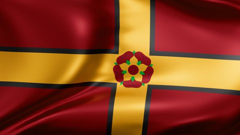 Northamptonshire County City United Kingdom Flag Stock Footage Video ...
