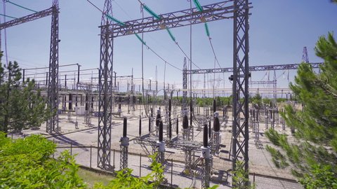 Switchyard Nuclear Power Plant the Switchyard Stock Footage Video (100% ...