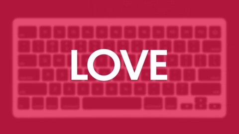 Love Title Modern Flat Web Template Stock Footage Video (100% Royalty ...