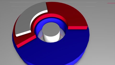 Visualization Loading Process Through Graphs Spinning Stock Footage ...
