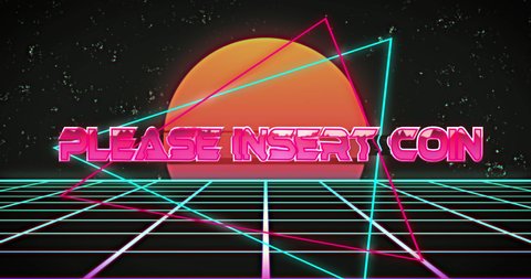 Animation Please Insert Coin Text Over Stock Footage Video (100% Royalty-free) 1093546319 ...