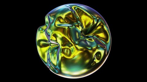 Realistic Looping 3d Animation Morphing Waving Stock Footage Video (100 ...