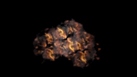4k Fire Explosion Explosion Fire Bomb Stock Footage Video (100% Royalty ...