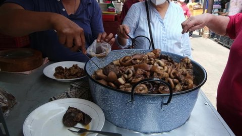 Buying Sekba Indonesian Chinese Pork Offal Stock Footage Video (100% ...