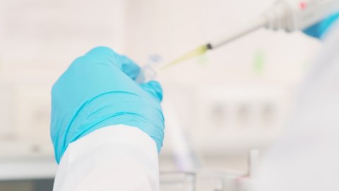 Work On Samples Substances Carried Out Stock Footage Video (100% ...