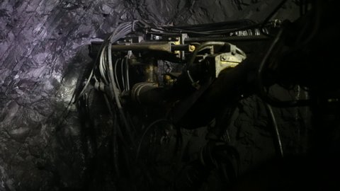 Process Drilling Wells Iron Ore Mine Stock Footage Video (100% Royalty ...