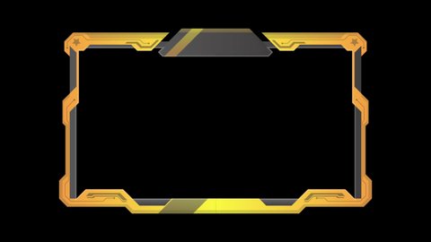 Frame Live Streaming Animated Facecam Overlay Stock Footage Video (100% ...
