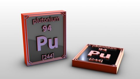 Periodic Table Elements Plutonium Pu 3d Stock Footage Video (100% ...