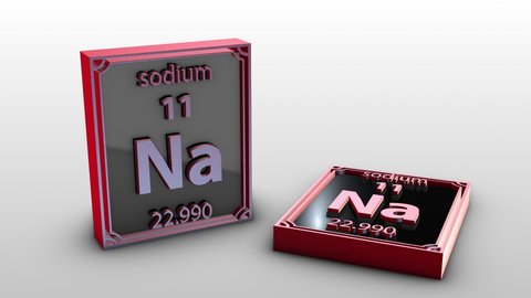 Periodic Table Elements Sodium Na 3d Stock Footage Video (100% Royalty ...