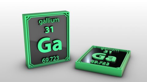 Periodic Table Elements Gallium Ga 3d Stock Footage Video (100% Royalty ...