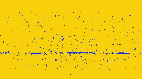 Funny Cartoon Colored Scratch Dots Flowing Stock Footage Video (100% ...