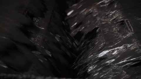 Streams Water Merging Into Common Container Stock Footage Video (100% ...