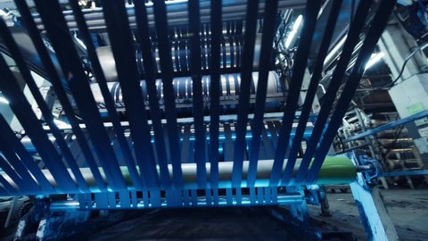 Indigo Rope Dyeing Machine Rope Dyeing Stock Footage Video (100% ...