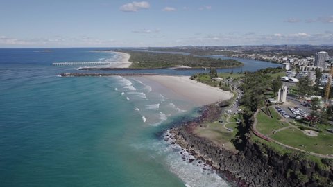 View Tweed River Mouth Letitia Beach Stock Footage Video (100% Royalty ...