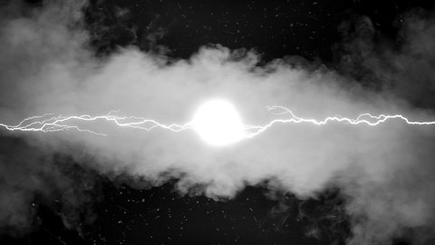 Powerful Energy Electricity Blast Ball Lightning Stock Footage Video ...