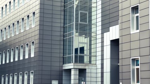 Modern Factory Office Building Covered Metal Stock Footage Video (100% ...