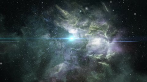 View Nebula Clouds Moving Floating Universe Stock Footage Video (100% ...