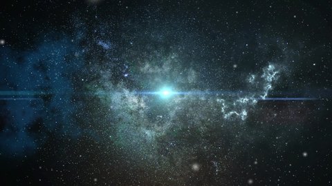 4k Moving Nebula Clouds Hovering Stars Stock Footage Video (100% ...