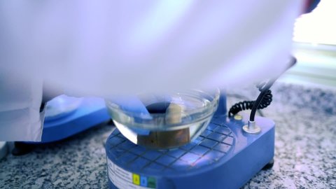 Construction Laboratory Civil Engineer Doing Tests Stock Footage Video ...