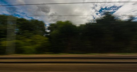 Time Lapse Train Fast Speed Hyper Stock Footage Video (100% Royalty ...