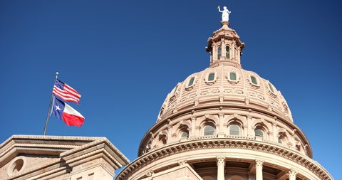 Architectural Detail Texas State Capitol Building Stock Footage Video ...