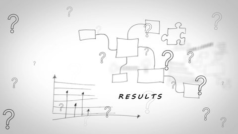 Animation Texts Graphs Over Question Marks Stock Footage Video (100% ...