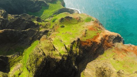 Aerial View Flying Over Jungle Mountain Stock Footage Video (100% ...