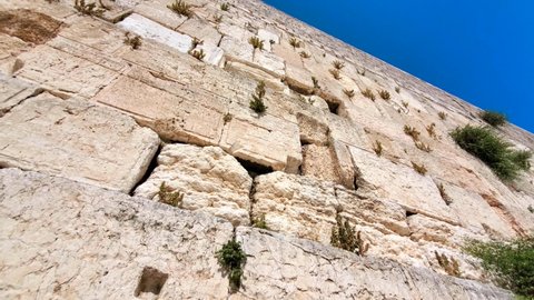 Israel Sacred Western Wall Kotel Jerusalem Stock Footage Video (100% ...