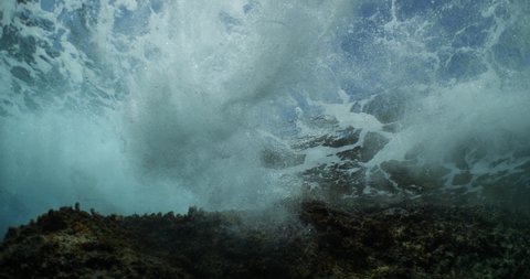 Choppy Water Wavy Sea Underwater Wave Stock Footage Video (100% Royalty ...