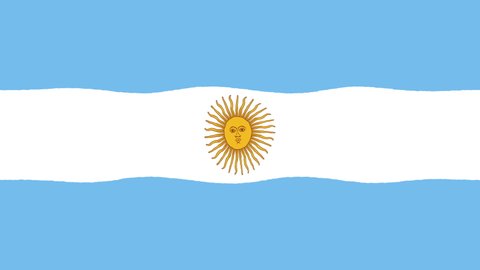 Waving Flag Argentina Animated Background National Stock Footage Video ...